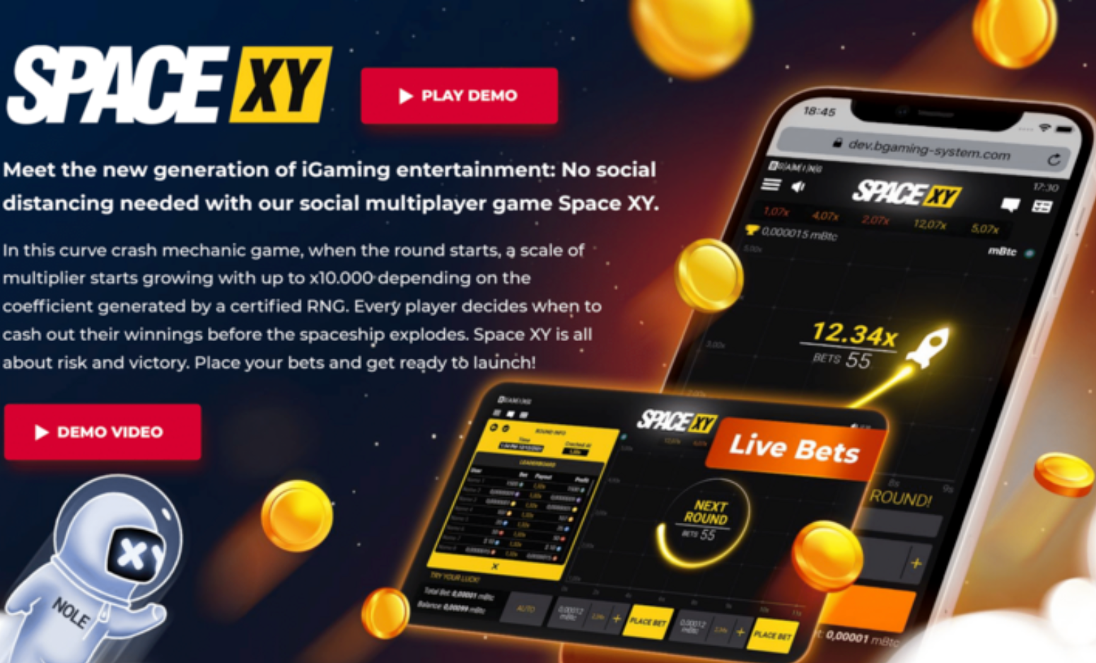 Jogo de demonstração do Space XY de graça - Space XY Play